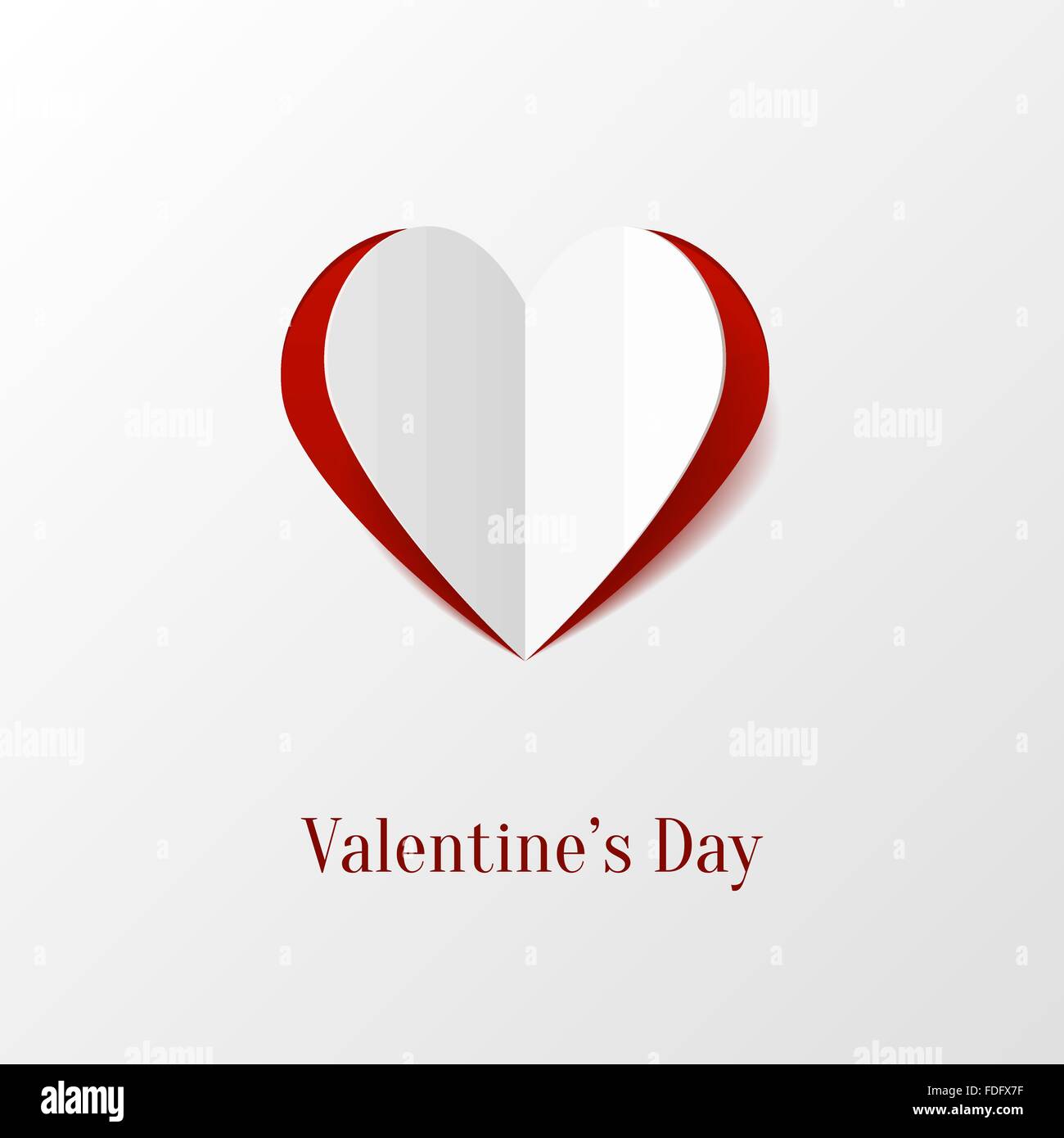 Creative red white paper Stock Vector Images - Alamy