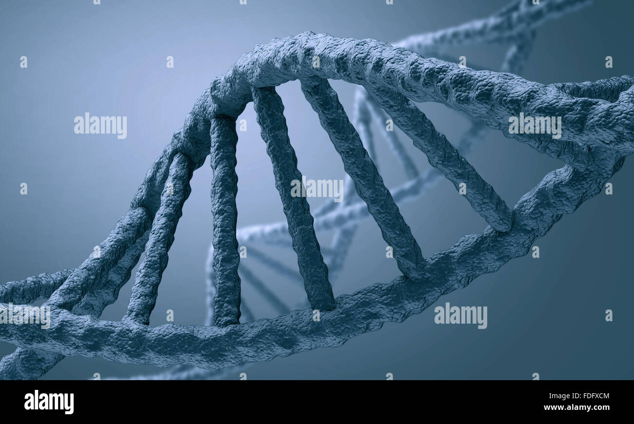 Biochemistry background concept with high tech dna molecule Stock Photo ...