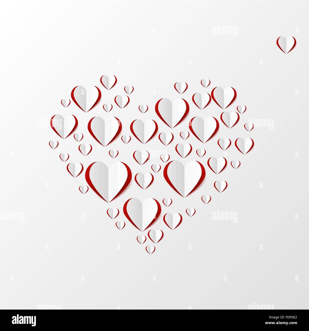 Creative paper heart Stock Vector Image & Art - Alamy