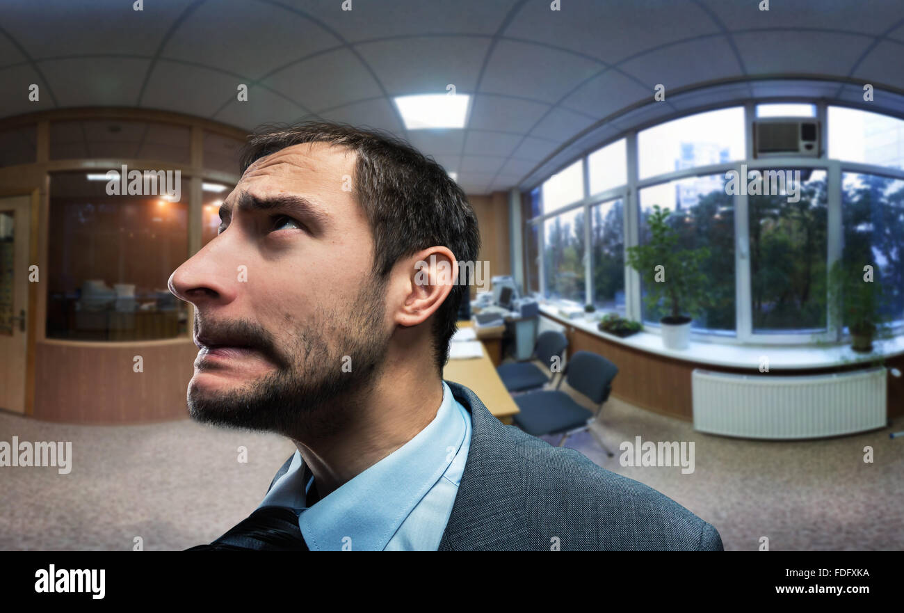 Terrified businessman hi-res stock photography and images - Alamy