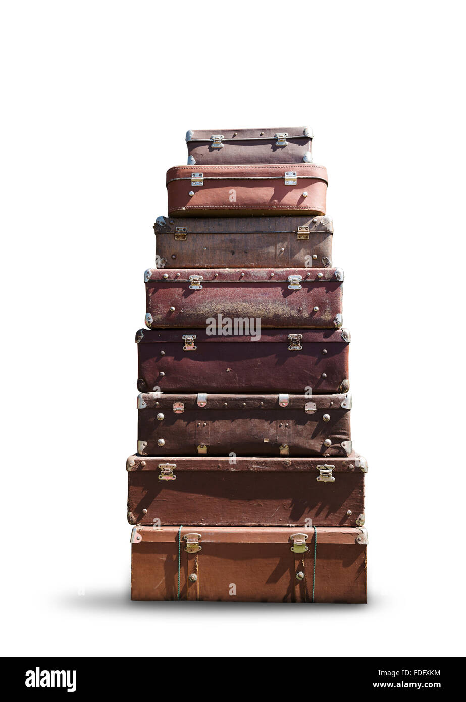 Suitcases pile stacked luggage hi-res stock photography and images - Alamy