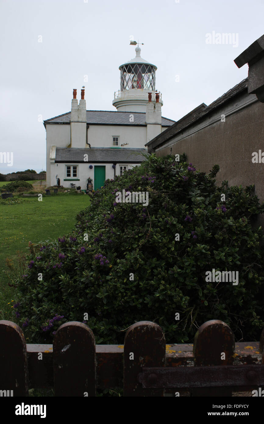 Caldey Island lighthouse Pembrokeshire Stock Photo - Alamy