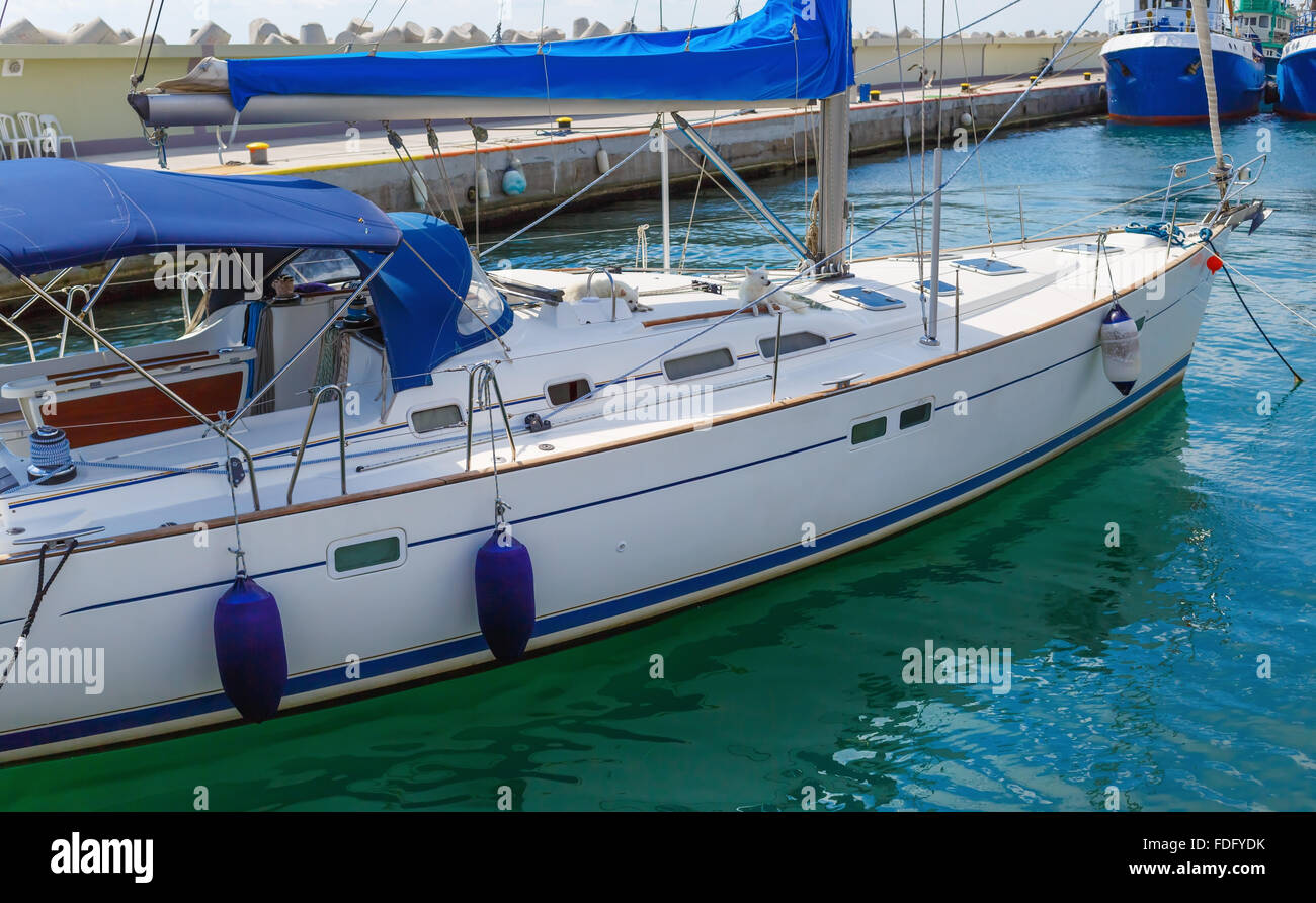 Luxury yacht close up hi-res stock photography and images - Alamy
