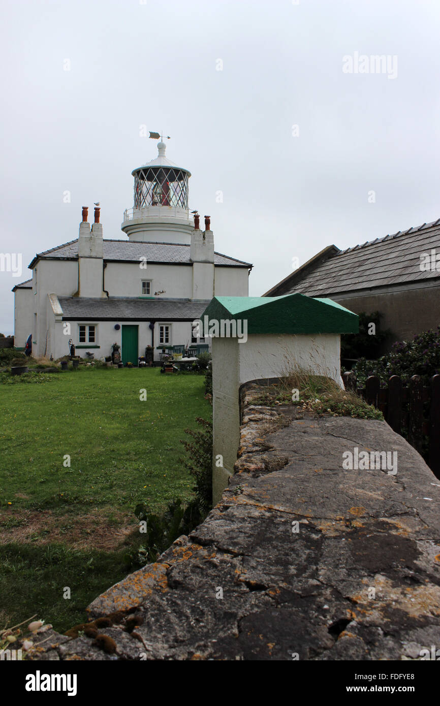 Caldey Island lighthouse Pembrokeshire Stock Photo - Alamy