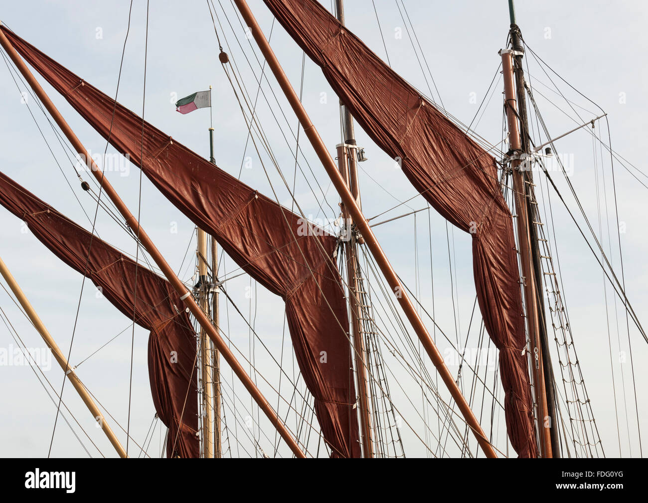 Red barges hi-res stock photography and images - Alamy