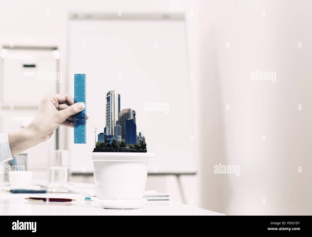 Measuring hand palm with ruler hi-res stock photography and images - Alamy