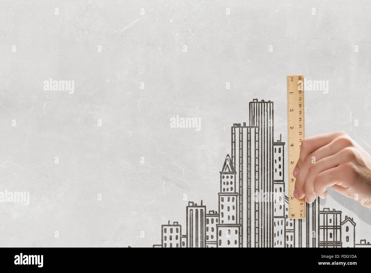 Measuring hand palm with ruler hi-res stock photography and images - Alamy