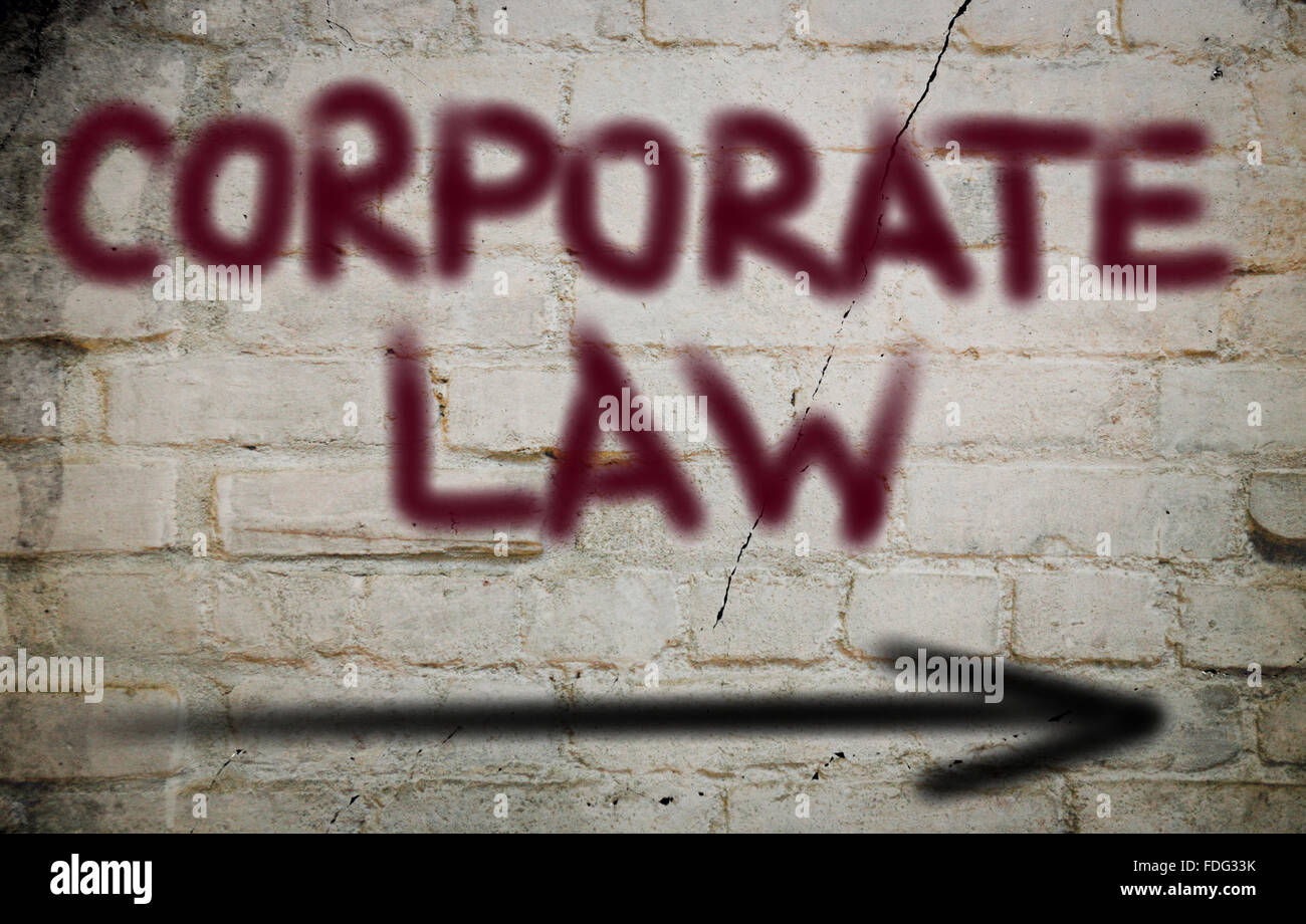 Corporate Law Concept Stock Photo - Alamy