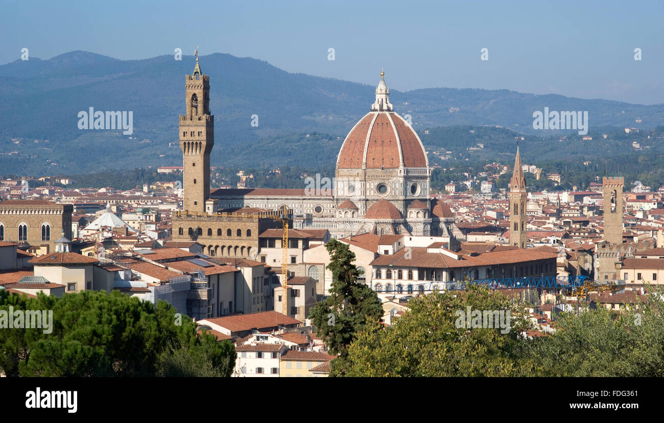Florence. View of the town from the hills Stock Photo - Alamy