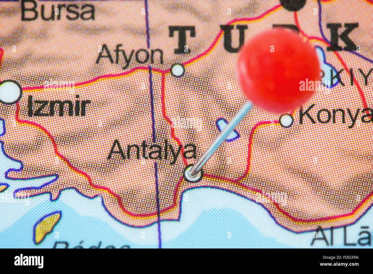 Map of antalya hi-res stock photography and images - Alamy