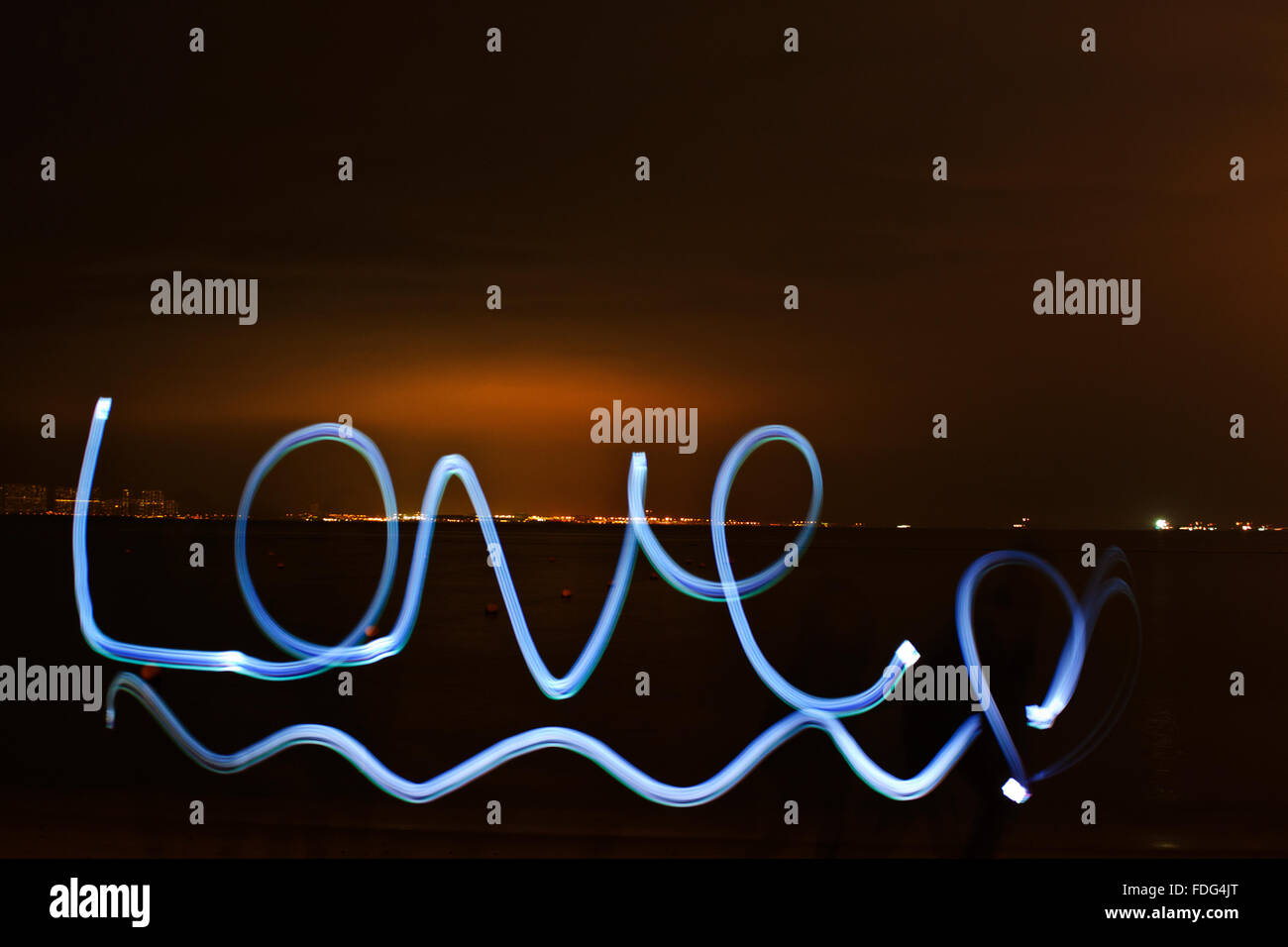 Love light painting Stock Photo - Alamy