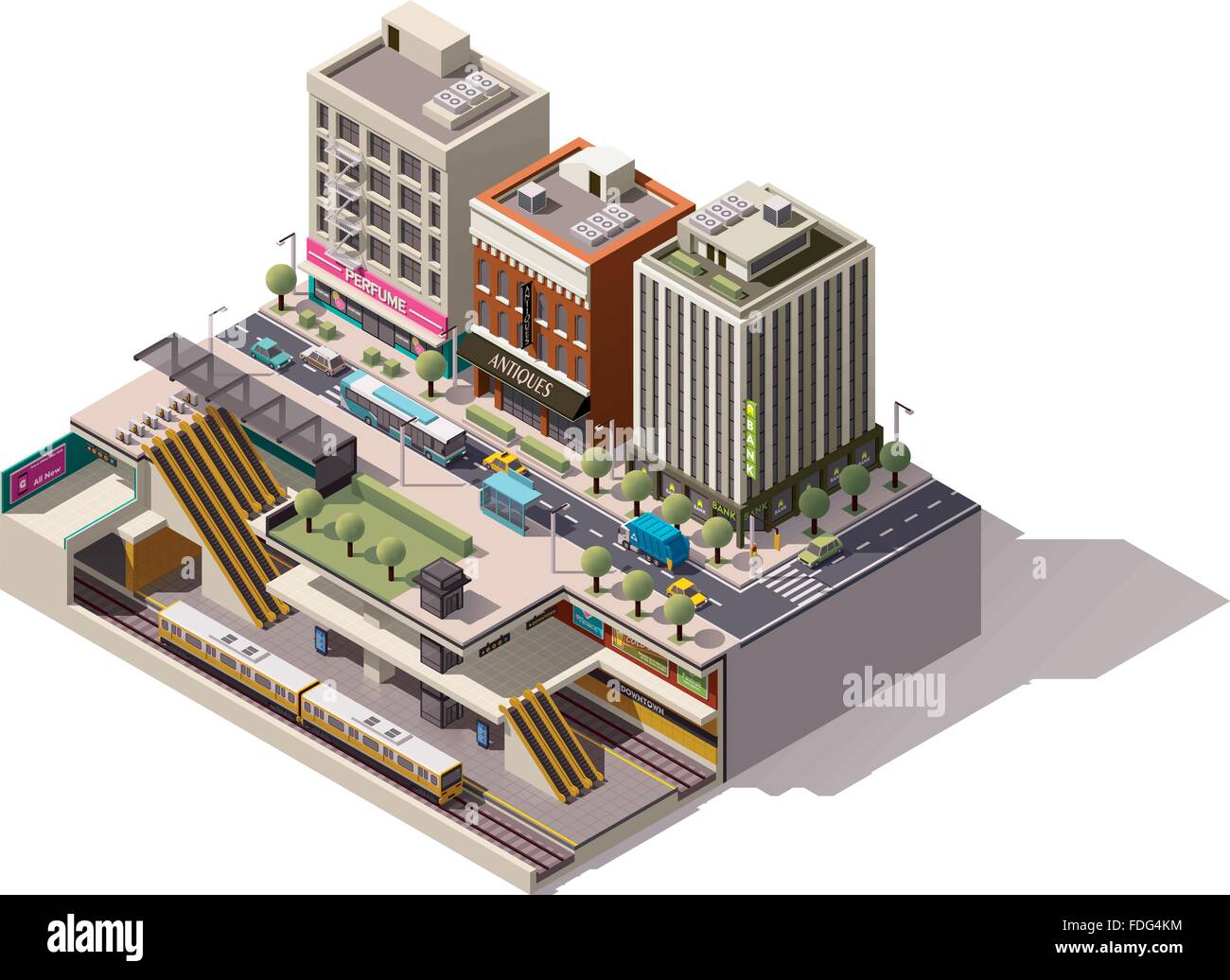 Vector isometric subway station cross section Stock Vector Image & Art ... Vector isometric subway station cross section Stock Vector Image & Art ...