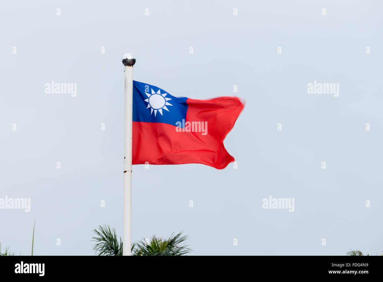 Taiwan flag pole hi-res stock photography and images - Alamy