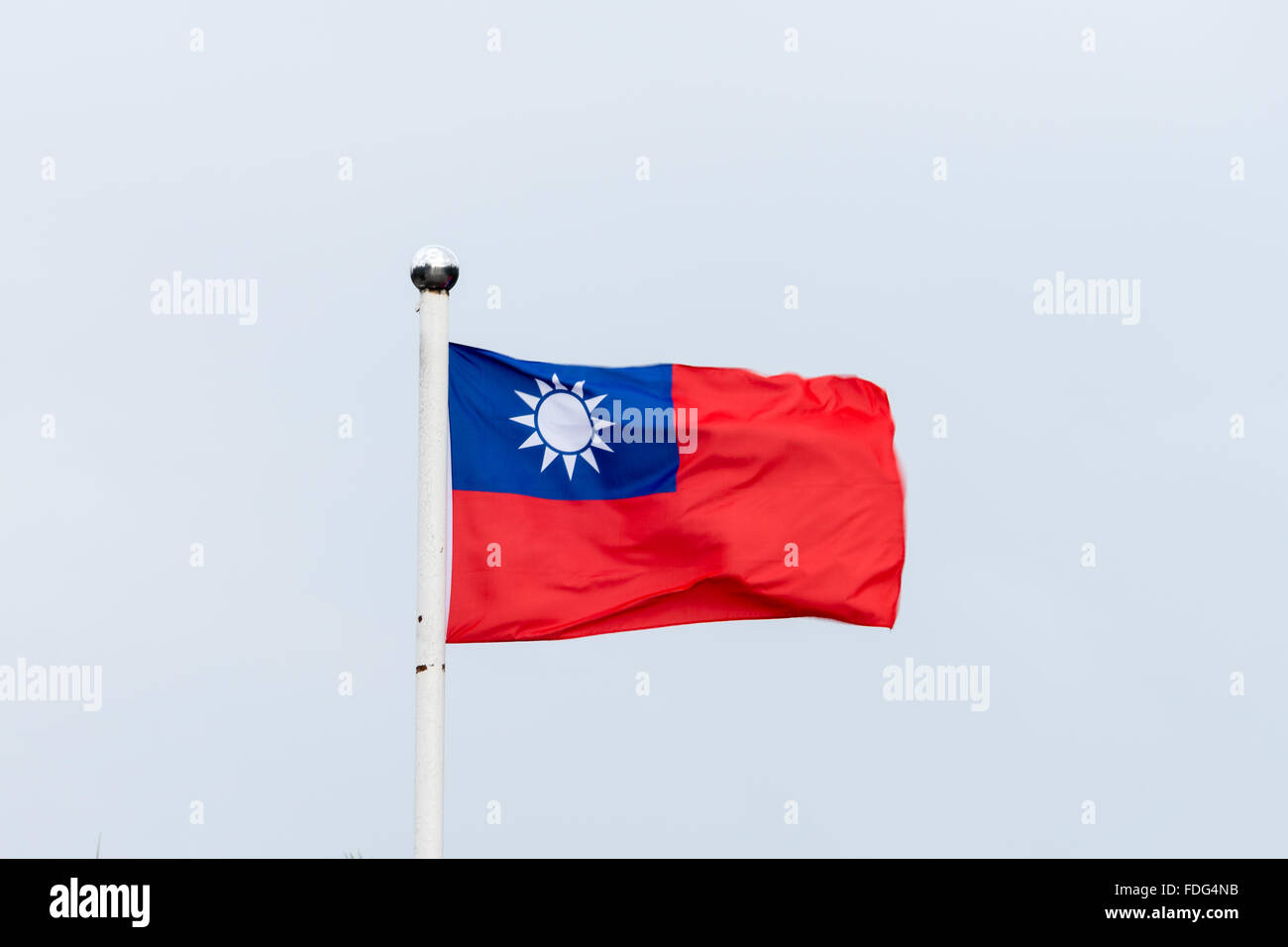 Taiwan flag pole hi-res stock photography and images - Alamy
