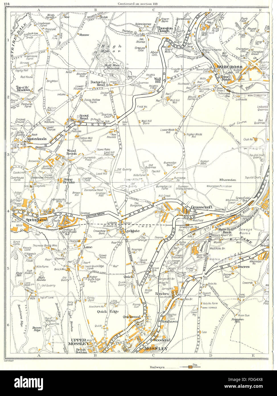 Map of oldham hi-res stock photography and images - Alamy