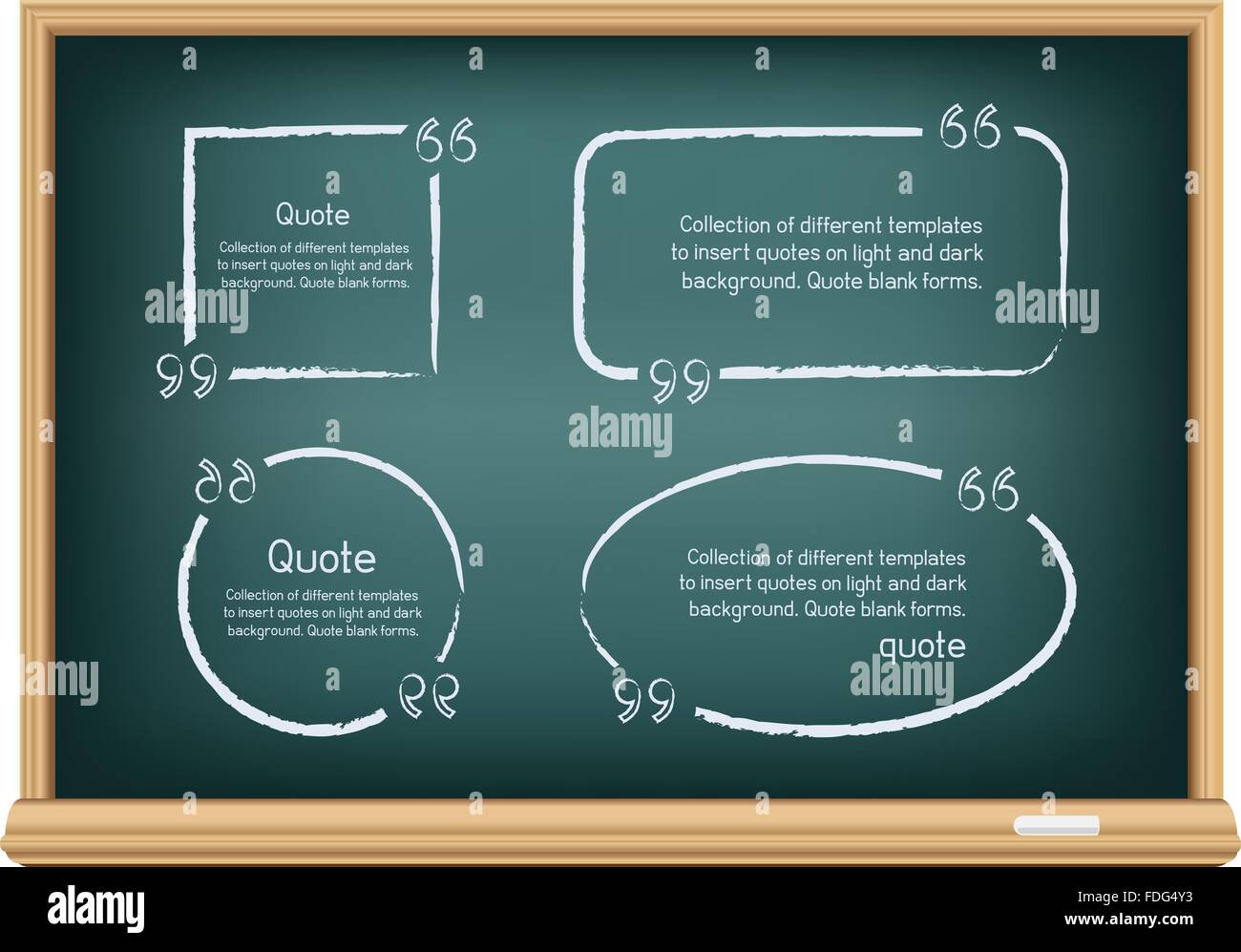 board quote template Stock Vector Image & Art - Alamy