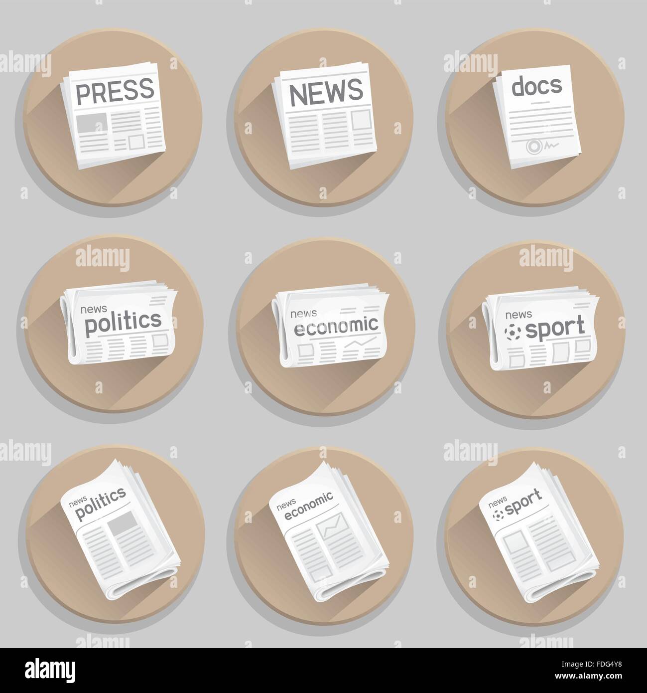 newspaper press icon Stock Vector Image & Art - Alamy