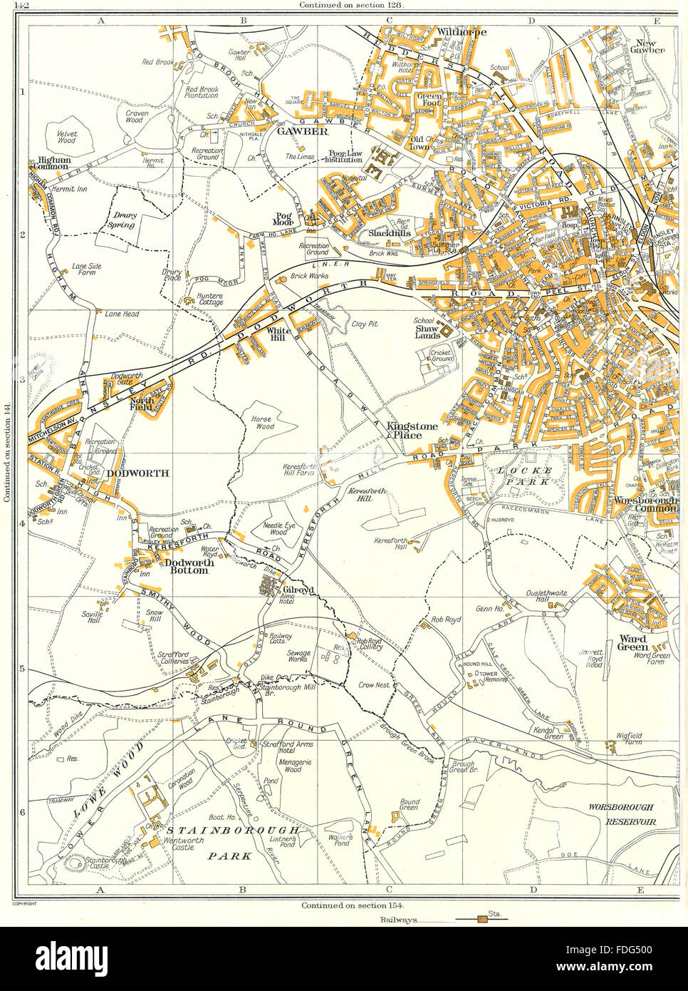 Barnsley map hi-res stock photography and images - Alamy