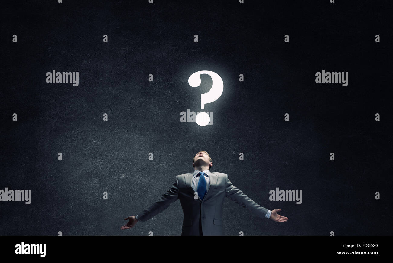 Question concept above hands hi-res stock photography and images - Alamy