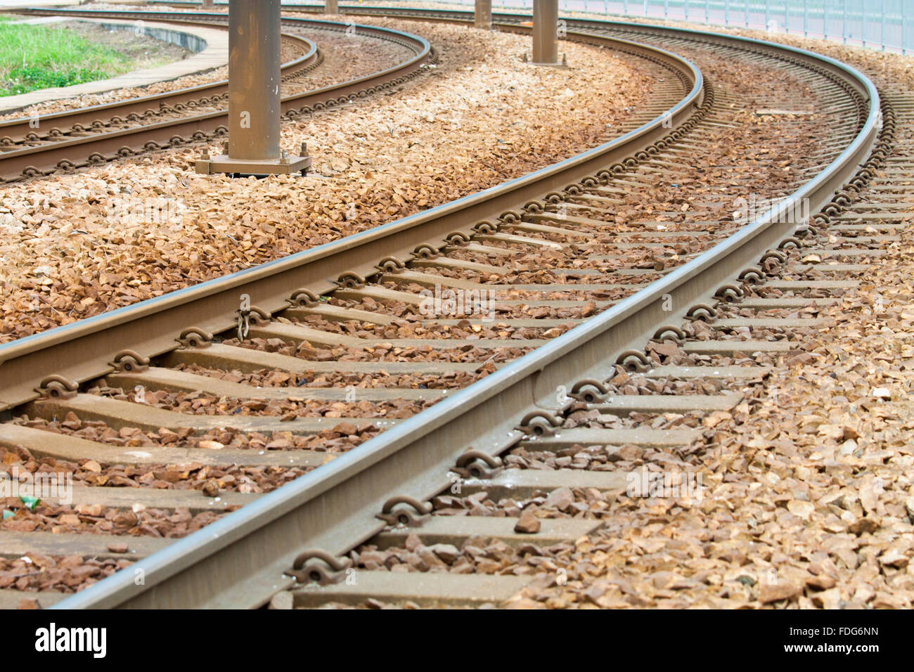 Complex railway junction hi-res stock photography and images - Alamy