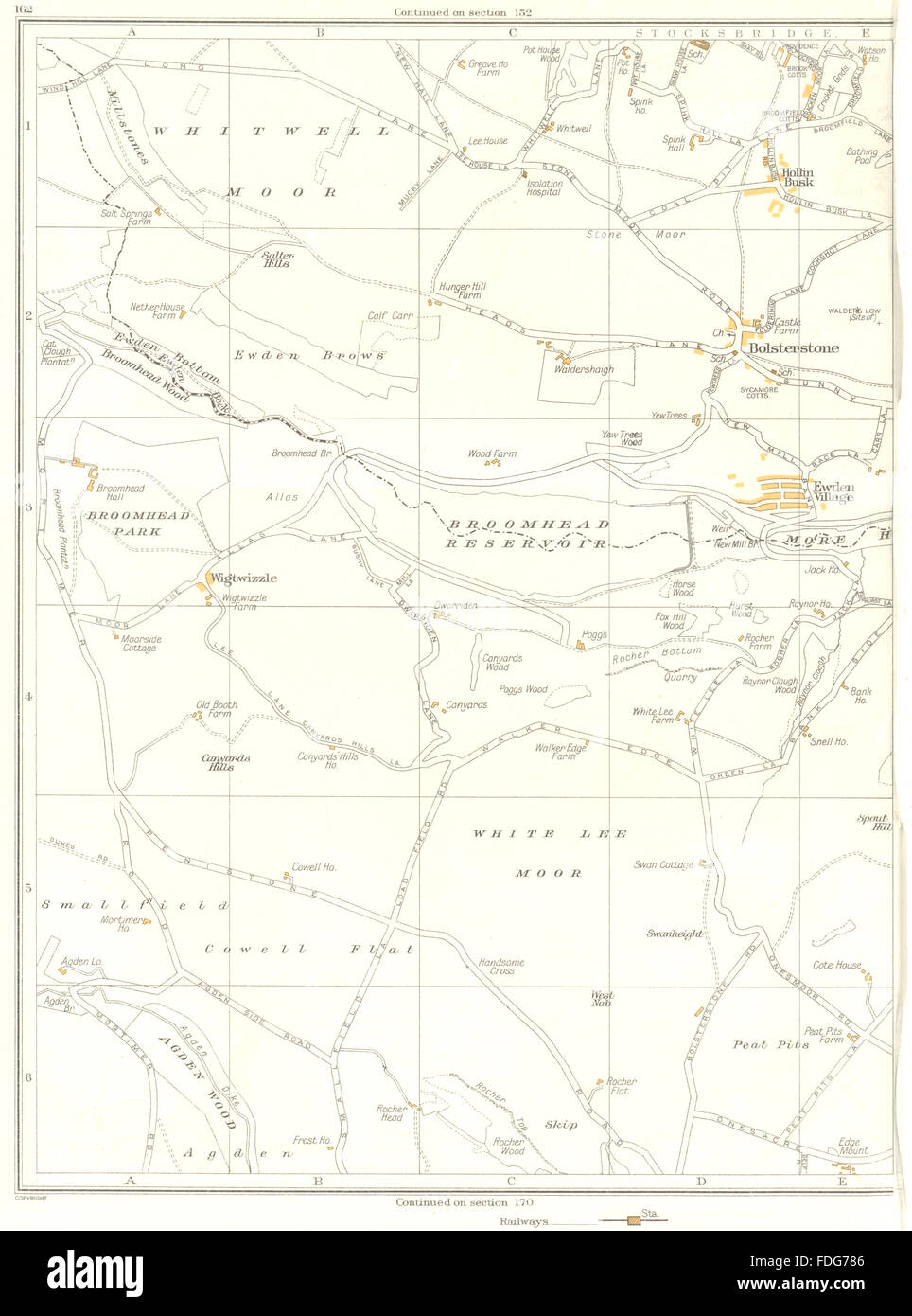 Stocksbridge map hi-res stock photography and images - Alamy