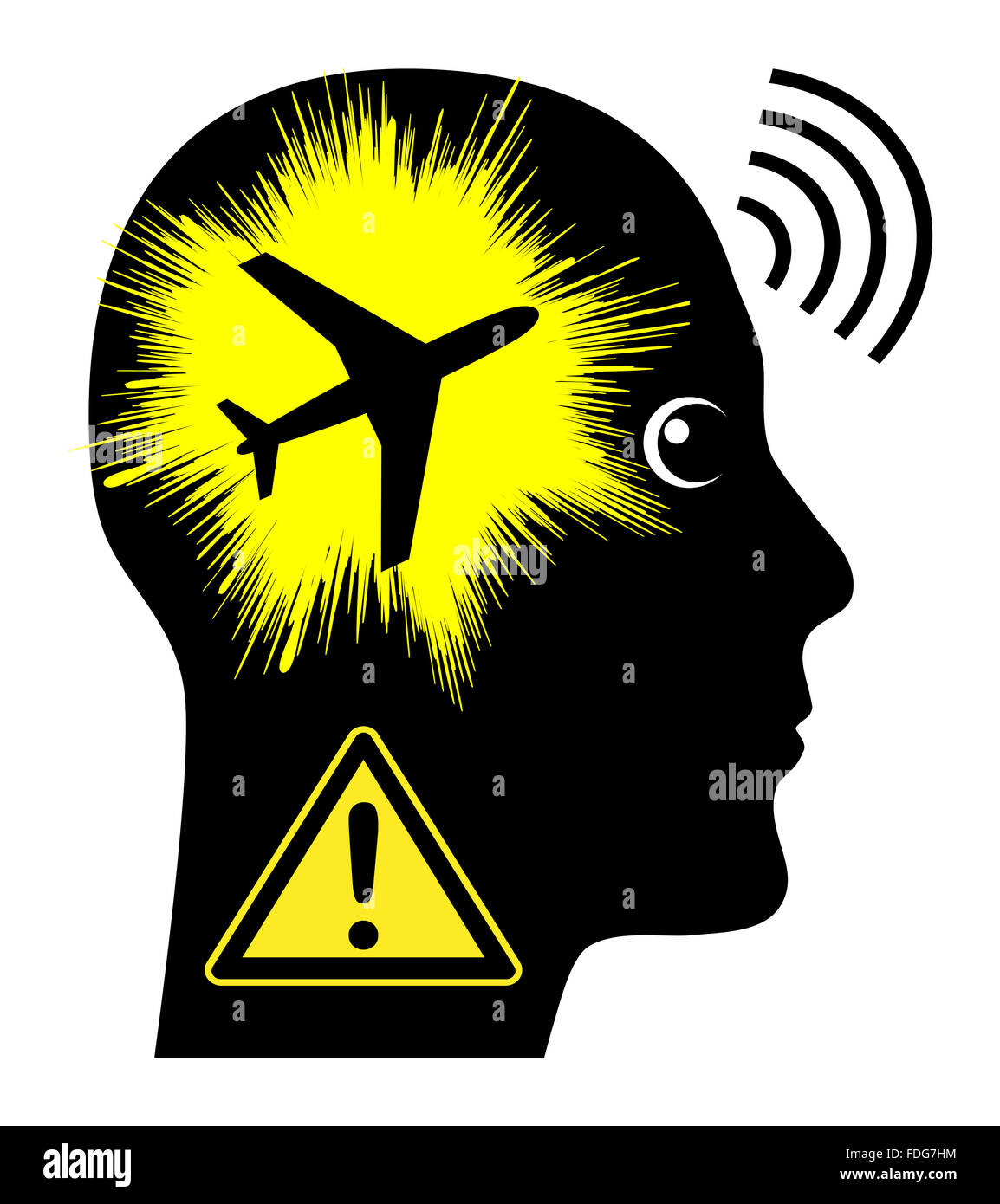 Noise Pollution by Aircraft Stock Photo - Alamy