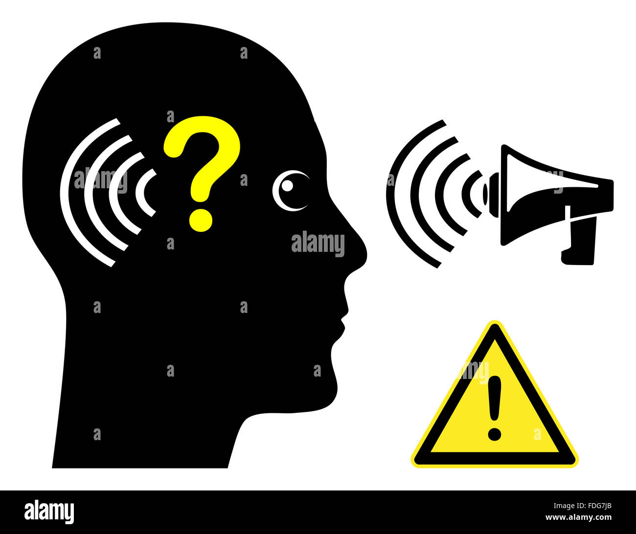 Person with Hearing Loss Stock Photo - Alamy