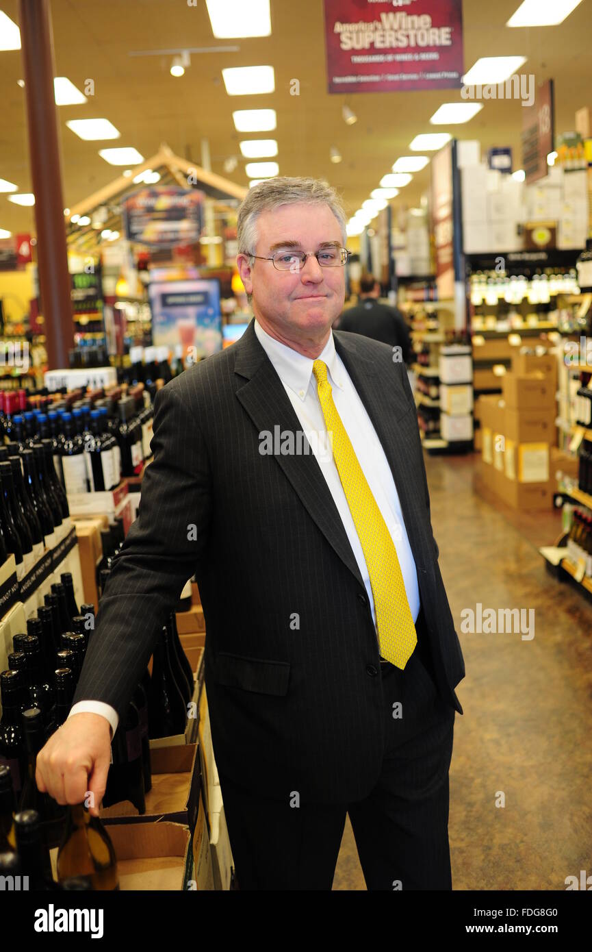 David Trone co owner of Total Wine and More national liquor store chain ...