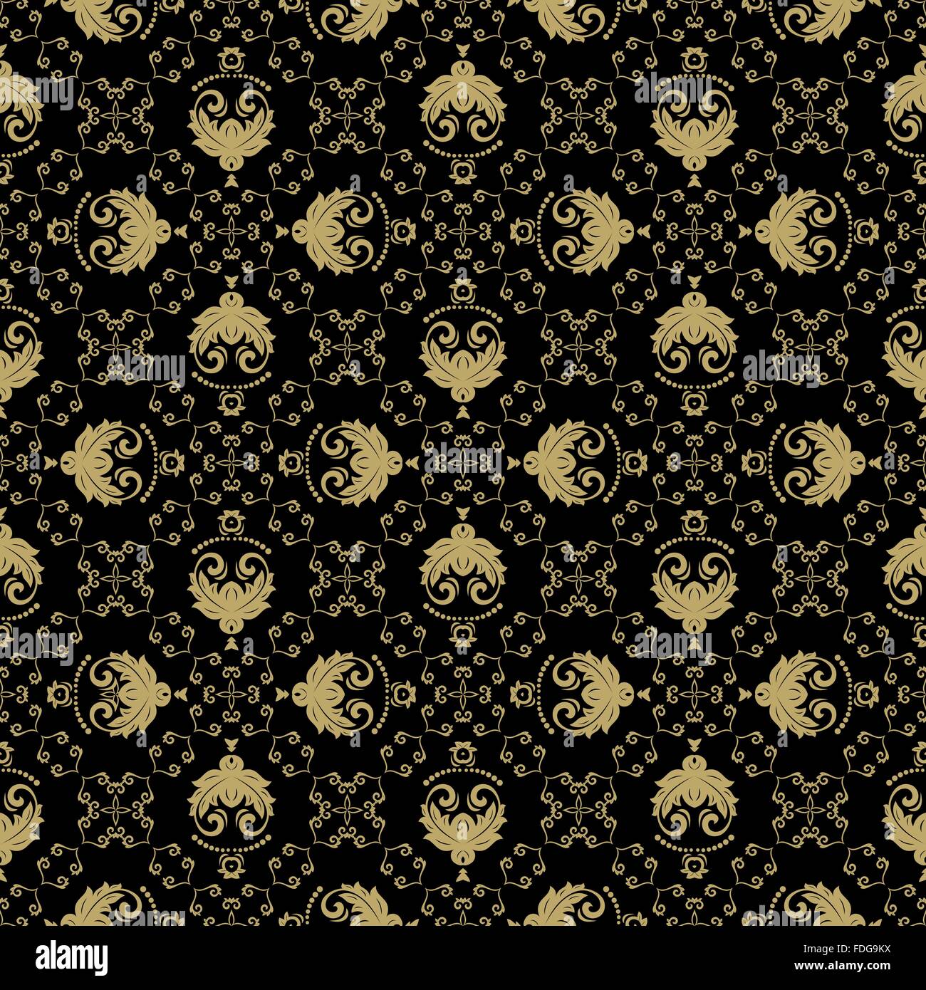 Seamless Wallpaper in the Style of Baroque Stock Vector Image & Art - Alamy