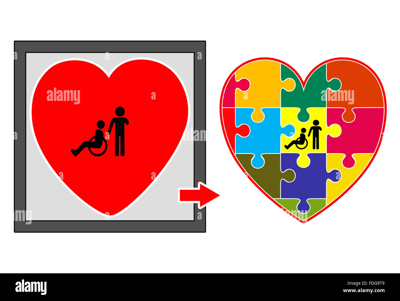 Disabled inclusion Cut Out Stock Images & Pictures - Alamy