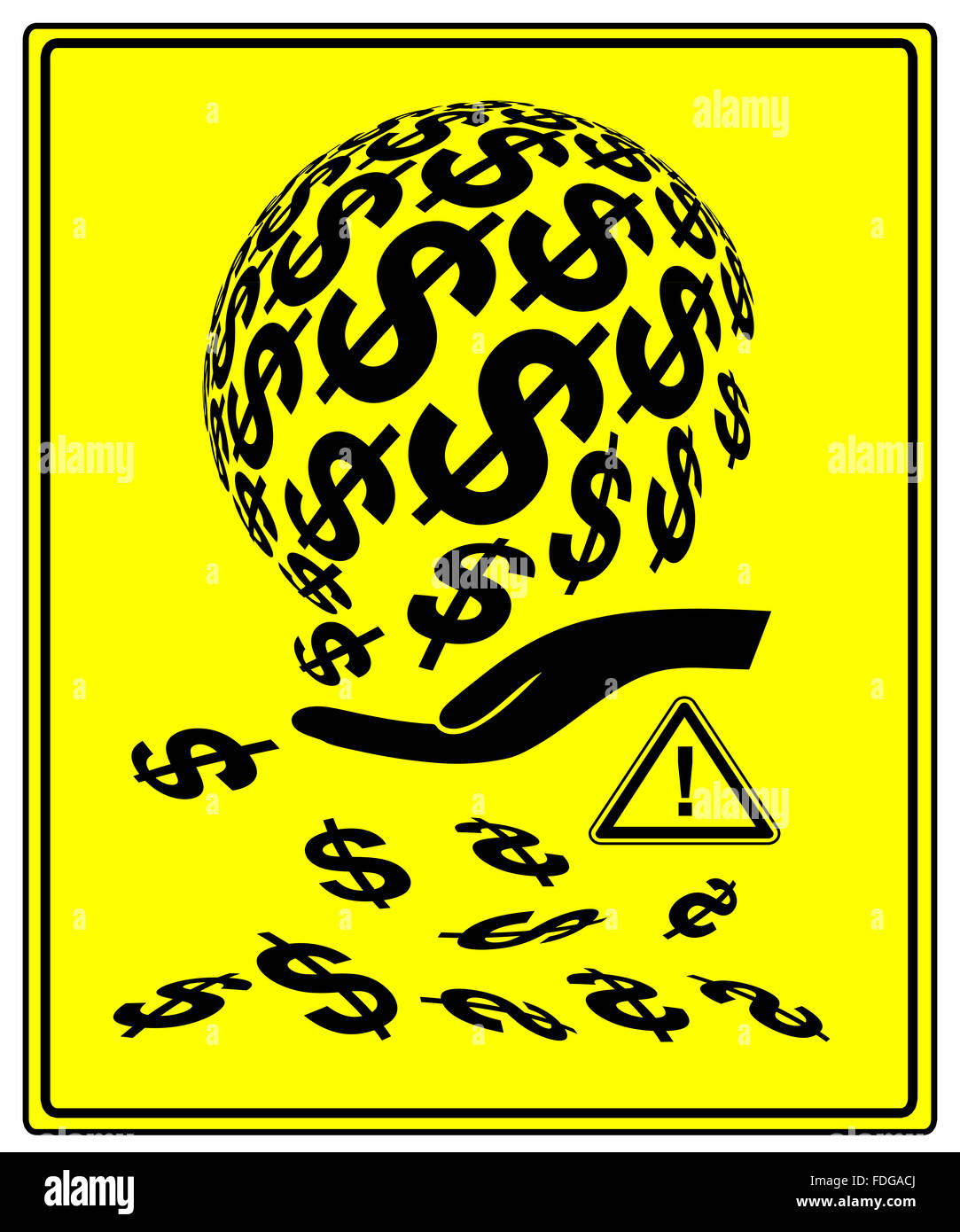 Money slipping through fingers Stock Photo - Alamy