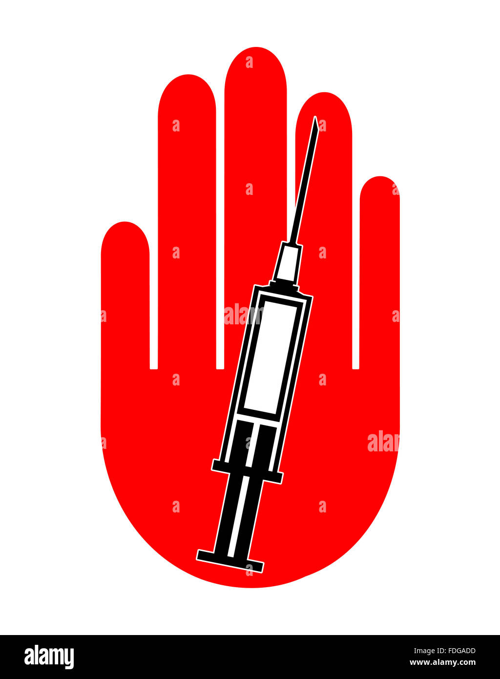 No Injection please Stock Photo - Alamy