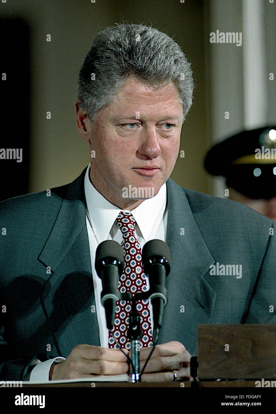 Washington, DC., USA, 6th April, 1993 President William Jefferson ...