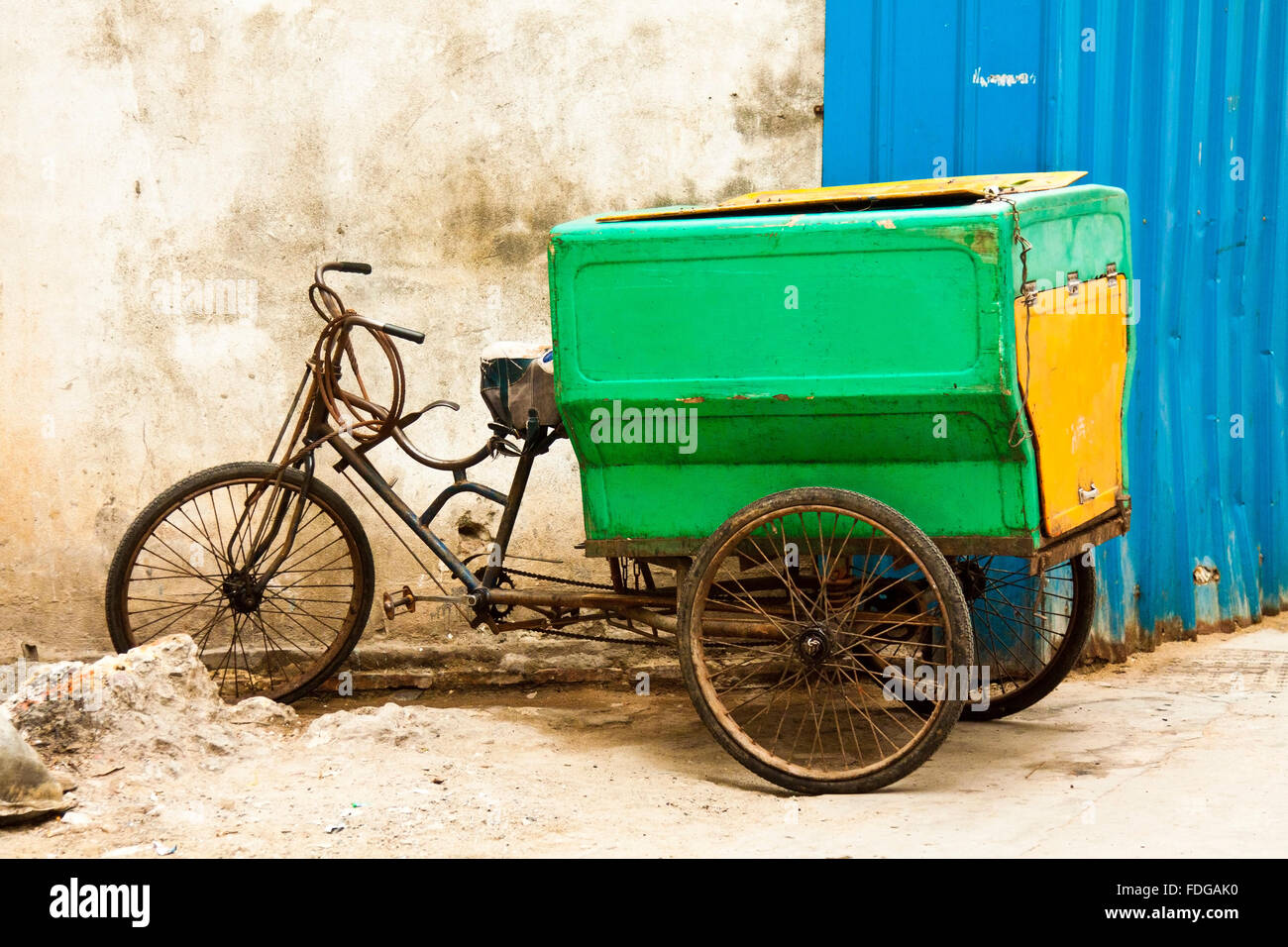 Bicycle on street Stock Photo - Alamy