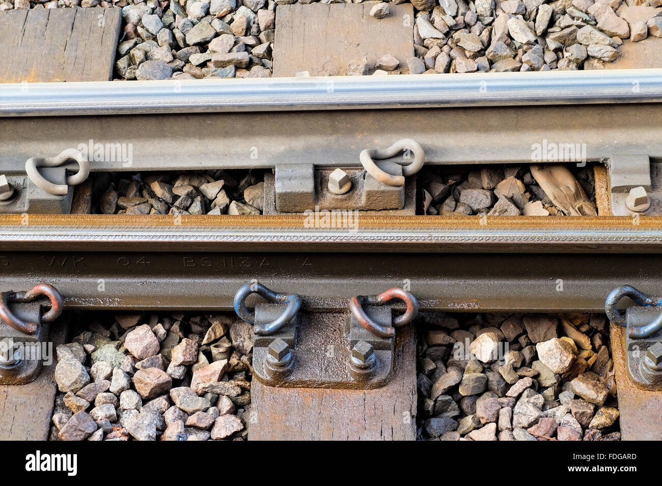 Railway Track, UK Stock Photo - Alamy