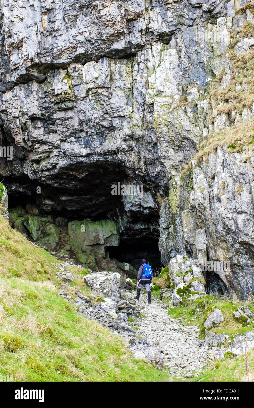 Victoria Cave, Attermire Scar, near Settle, Yorkshire Dales, England ...