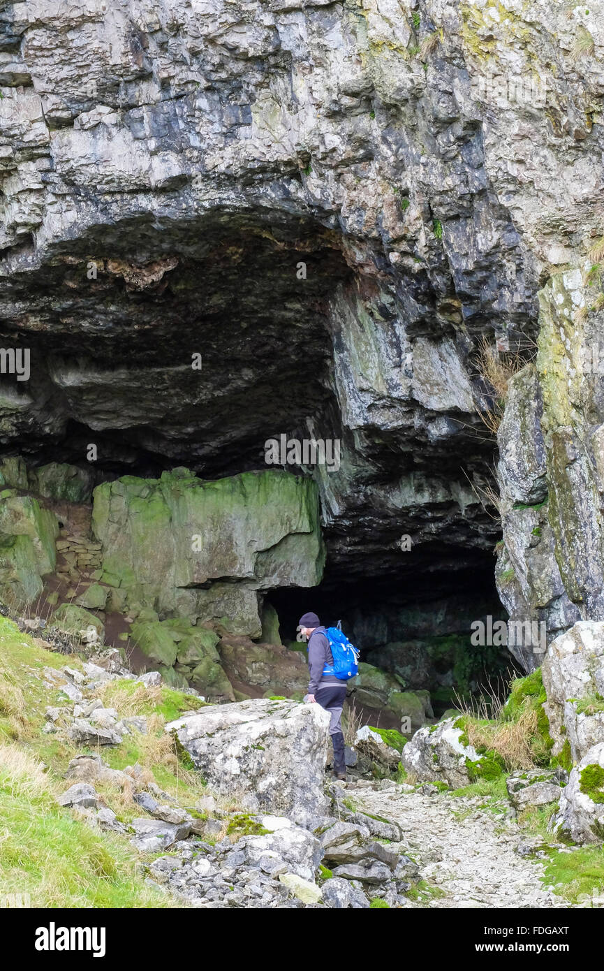 Victoria Cave, Attermire Scar, near Settle, Yorkshire Dales, England ...