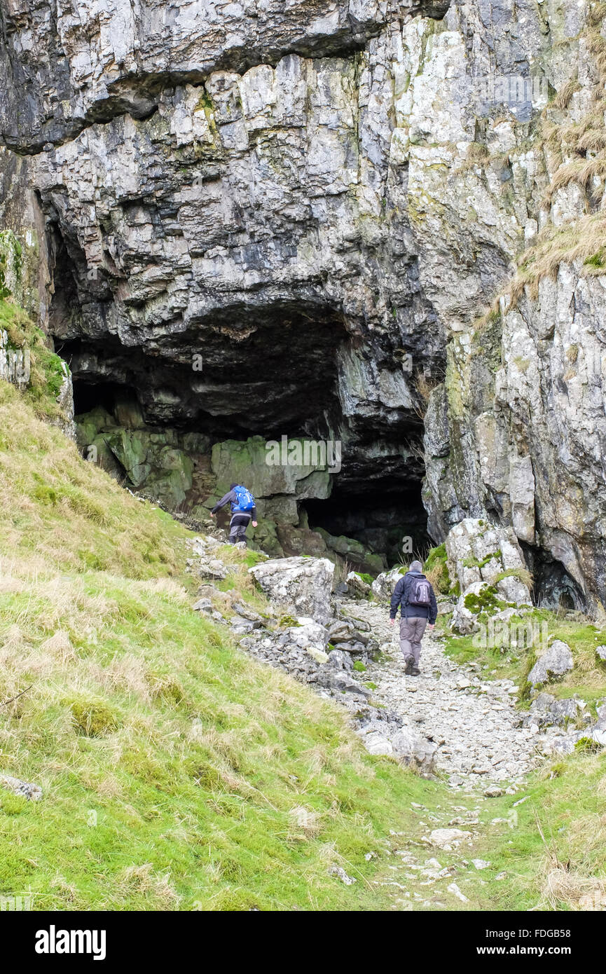 Victoria Cave, Attermire Scar, near Settle, Yorkshire Dales, England ...