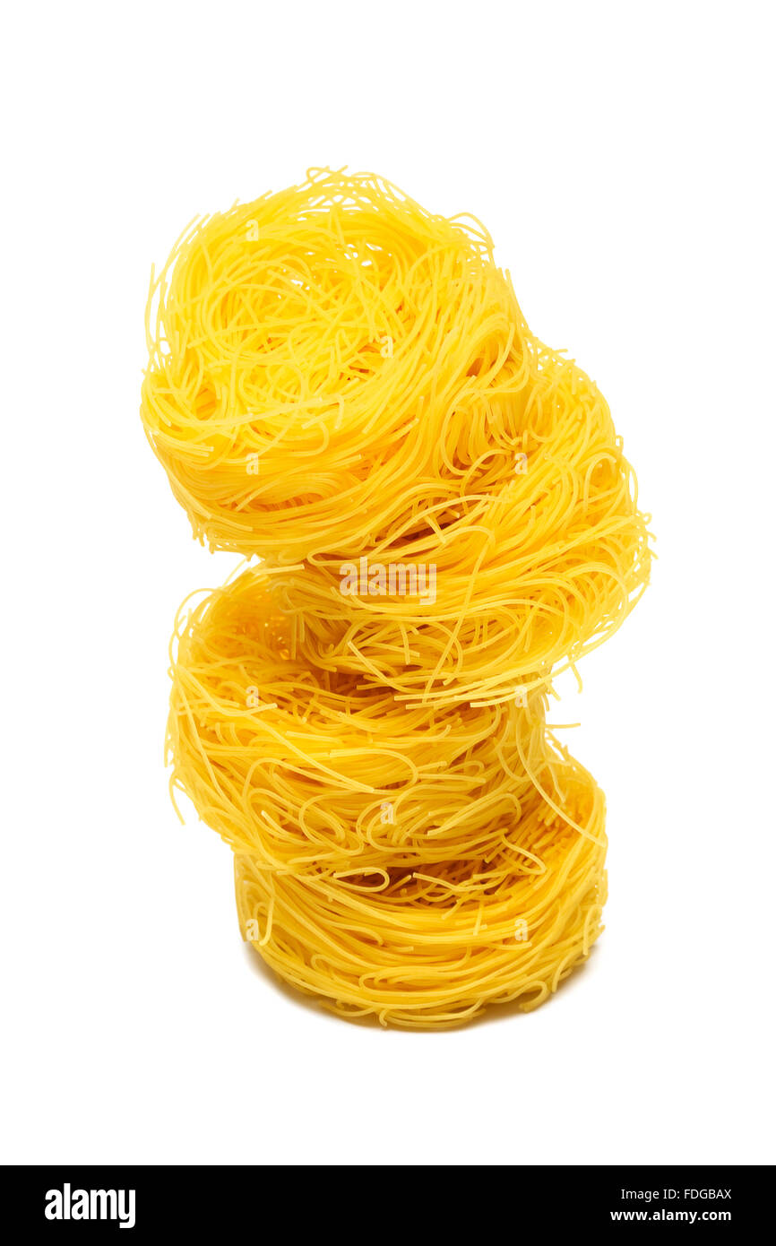 Different beautiful pasta on a white background Stock Photo - Alamy