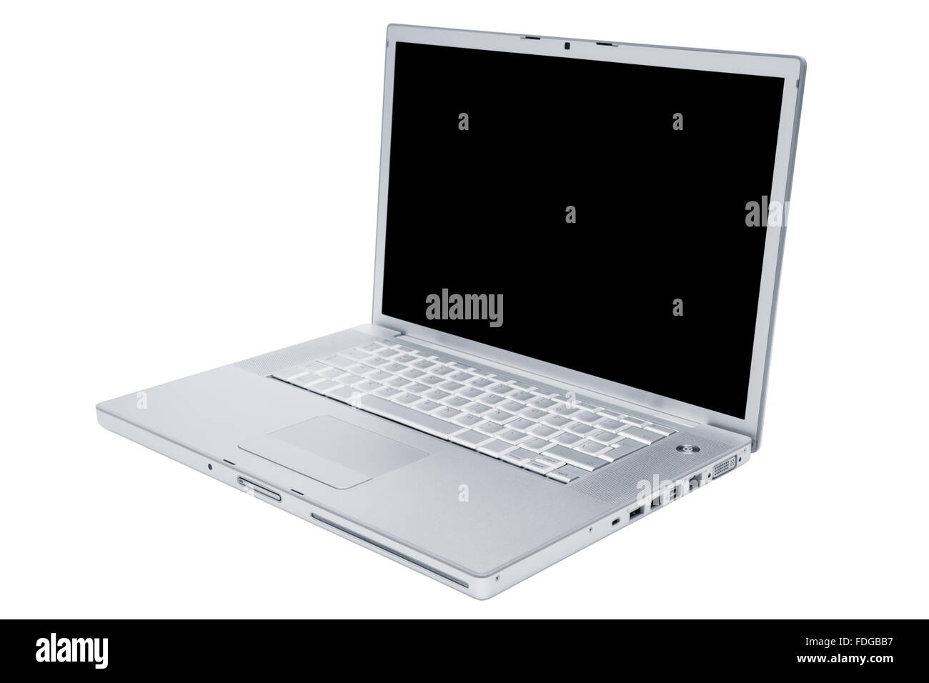 Modern and stylish laptop on a white background Stock Photo - Alamy