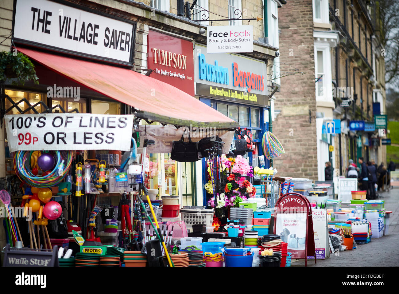 Buxton main shopping street Spring Gardens a mix of independent and ...