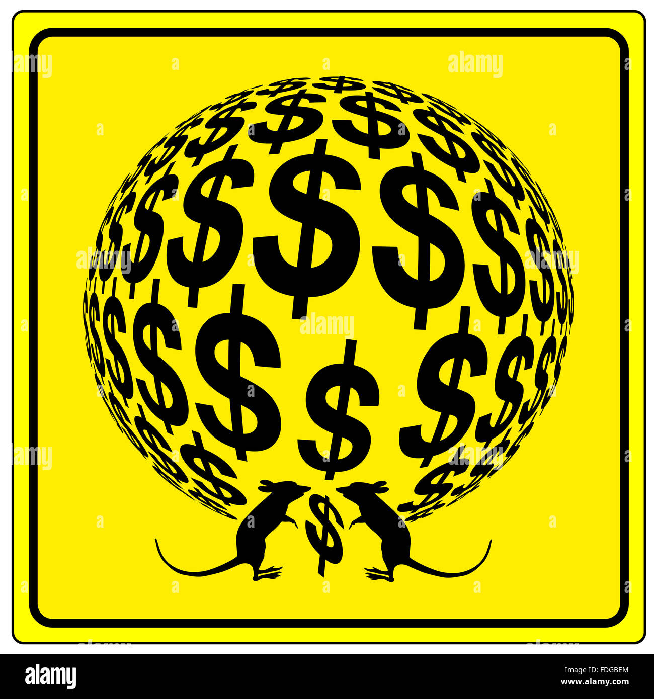 Warning of Inflation Stock Photo - Alamy