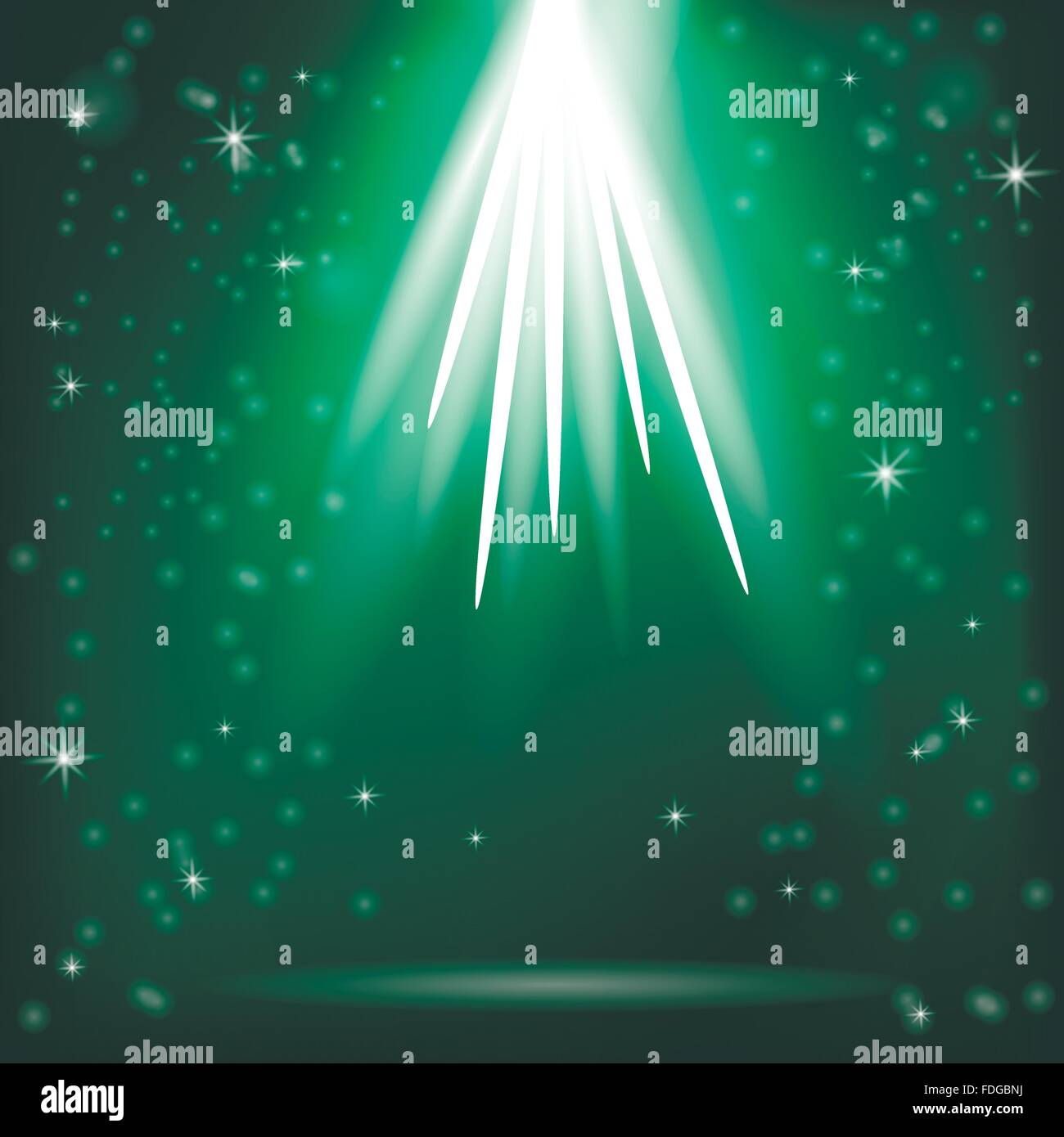 Green Rays of Magic Lights Stock Vector Image & Art - Alamy