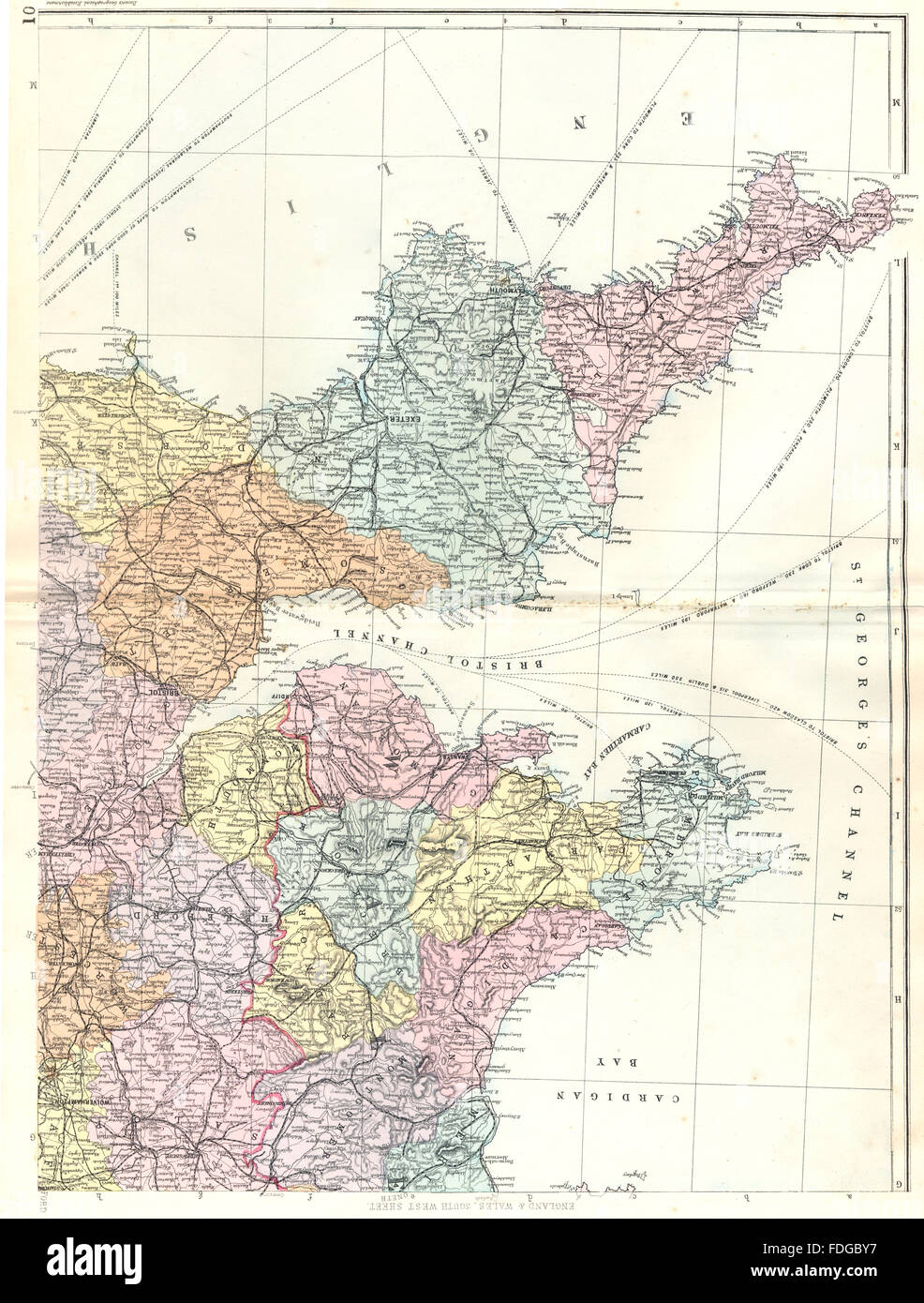 Old devon map hi-res stock photography and images - Alamy
