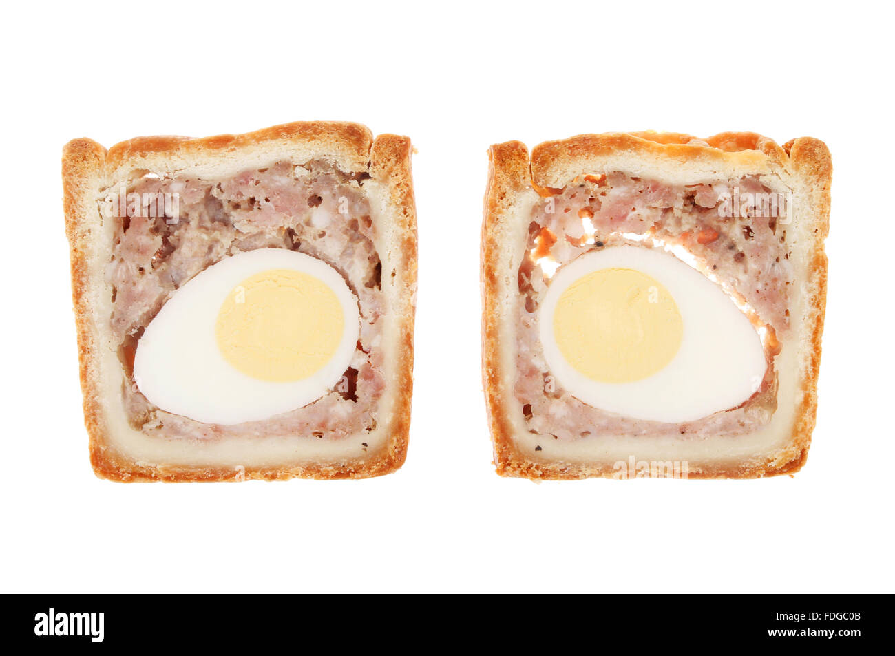 Pork pie egg pastry slice gala hi-res stock photography and images - Alamy