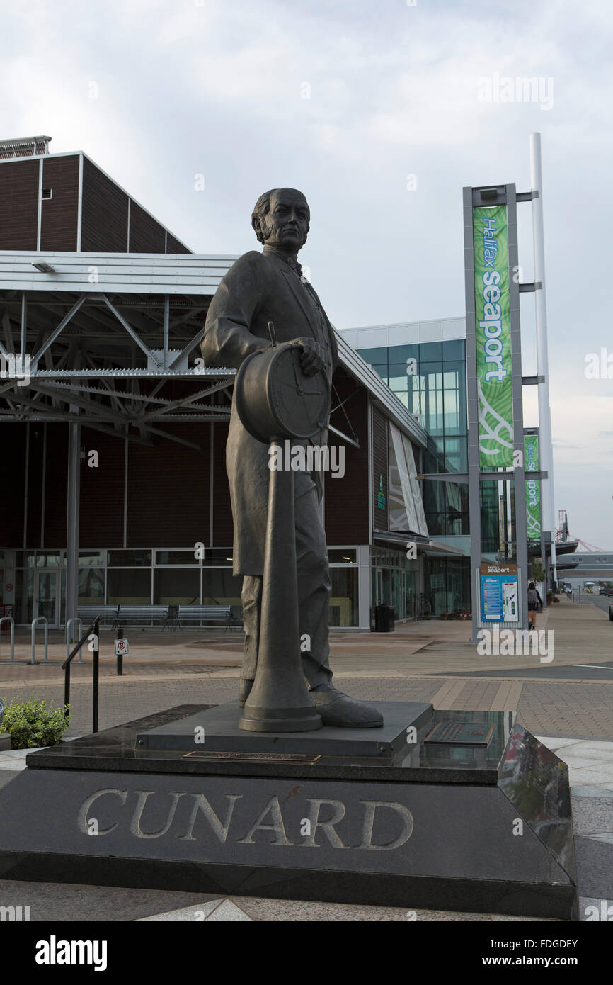 Memorial in honour of Samuel Cunard (1787 - 1865) in Halifax, Canada ...