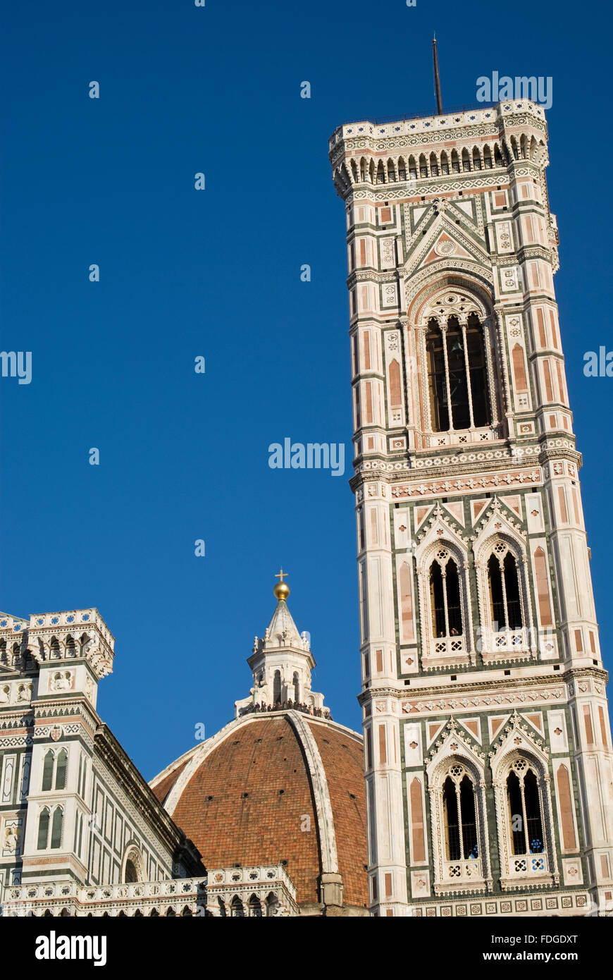 Bell tower of Giotto in Square of Duomo in Florence. UNESCO World ...