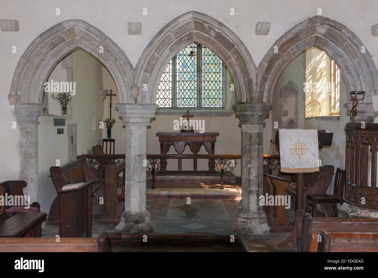 St Marys Church Capel le Ferne is a heritage designated grade 1 ...