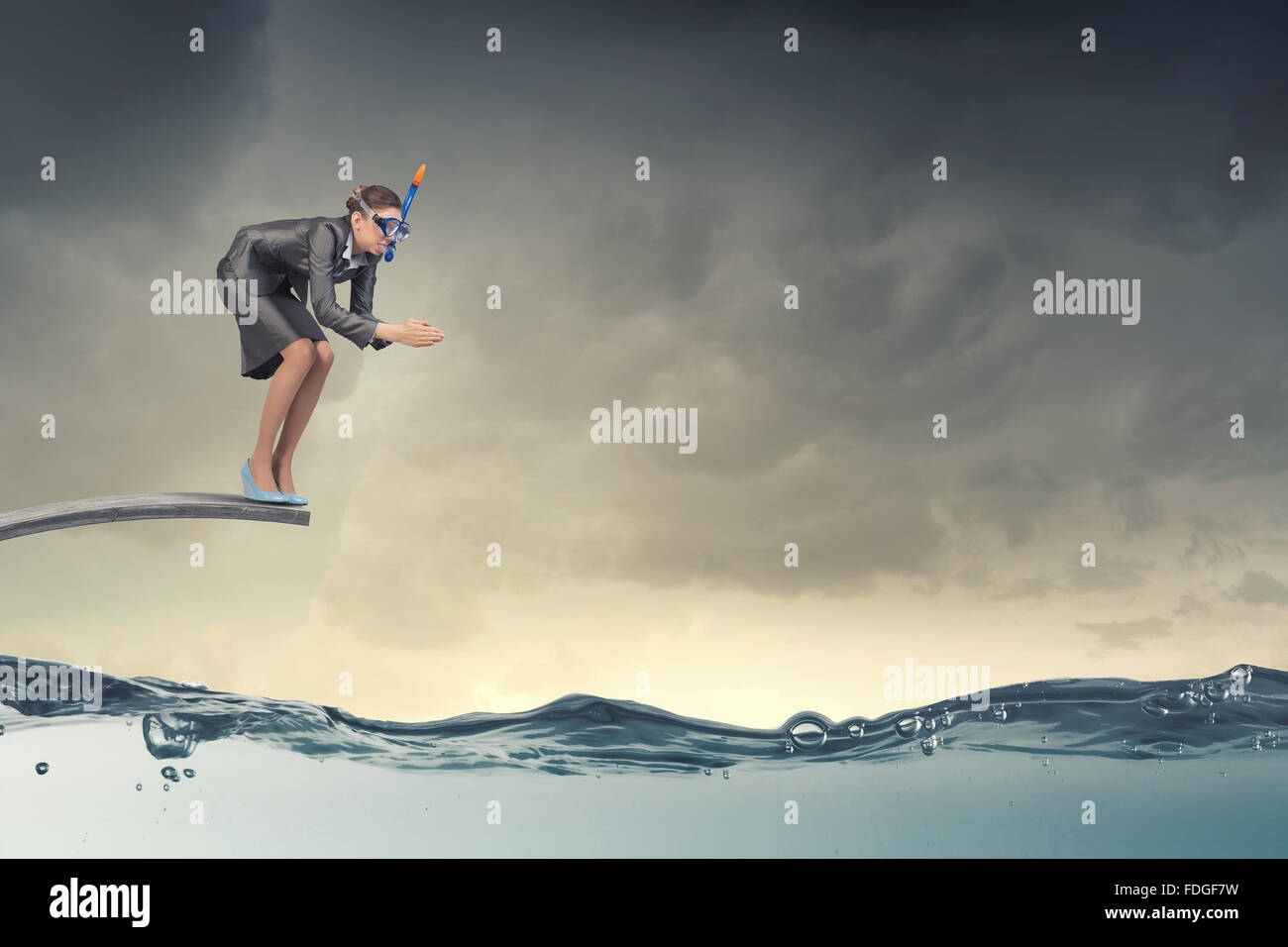Springboard dive suit hi-res stock photography and images - Alamy