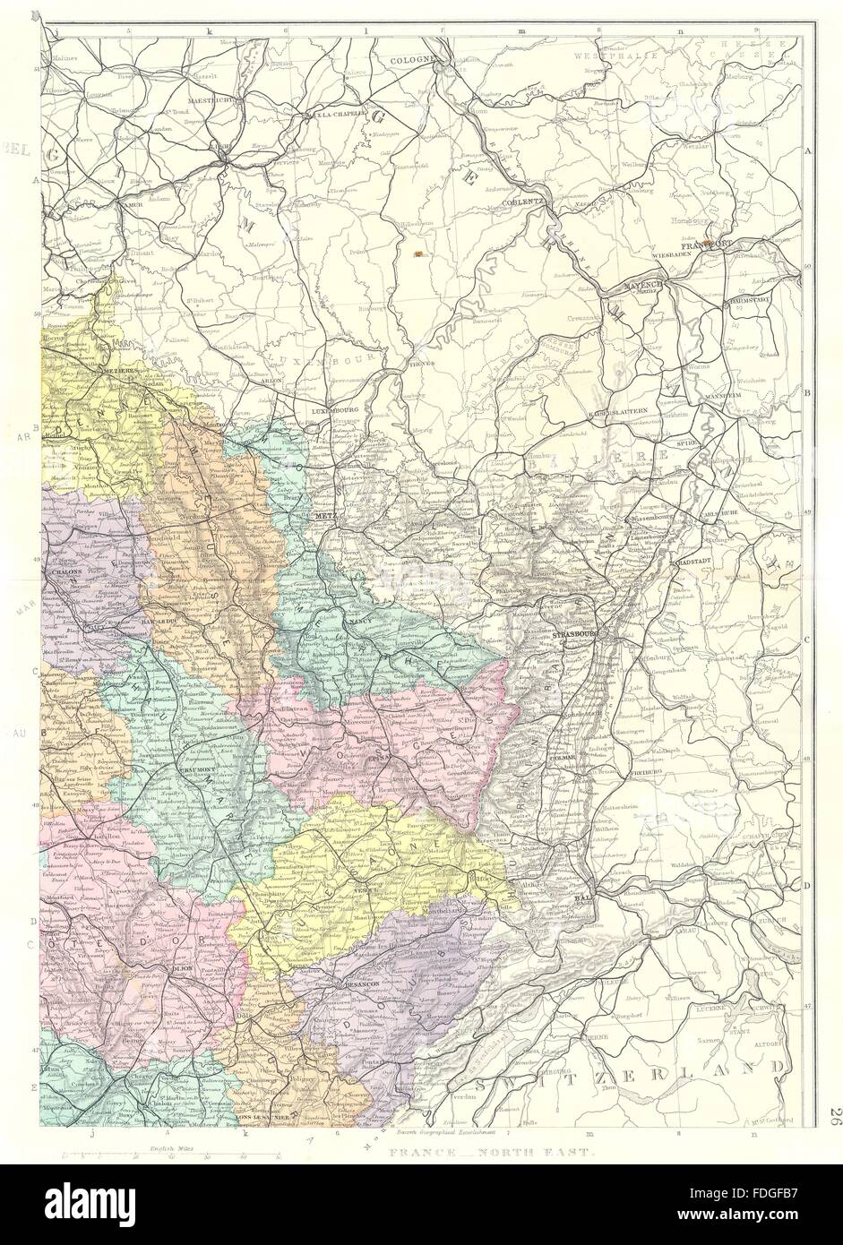 Map of franche comte hi-res stock photography and images - Alamy